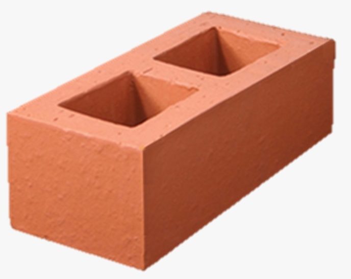 Perforated exposed 2 holes wire cut brick