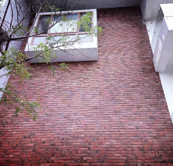 Brick Cladding residential exterior work at Chennai