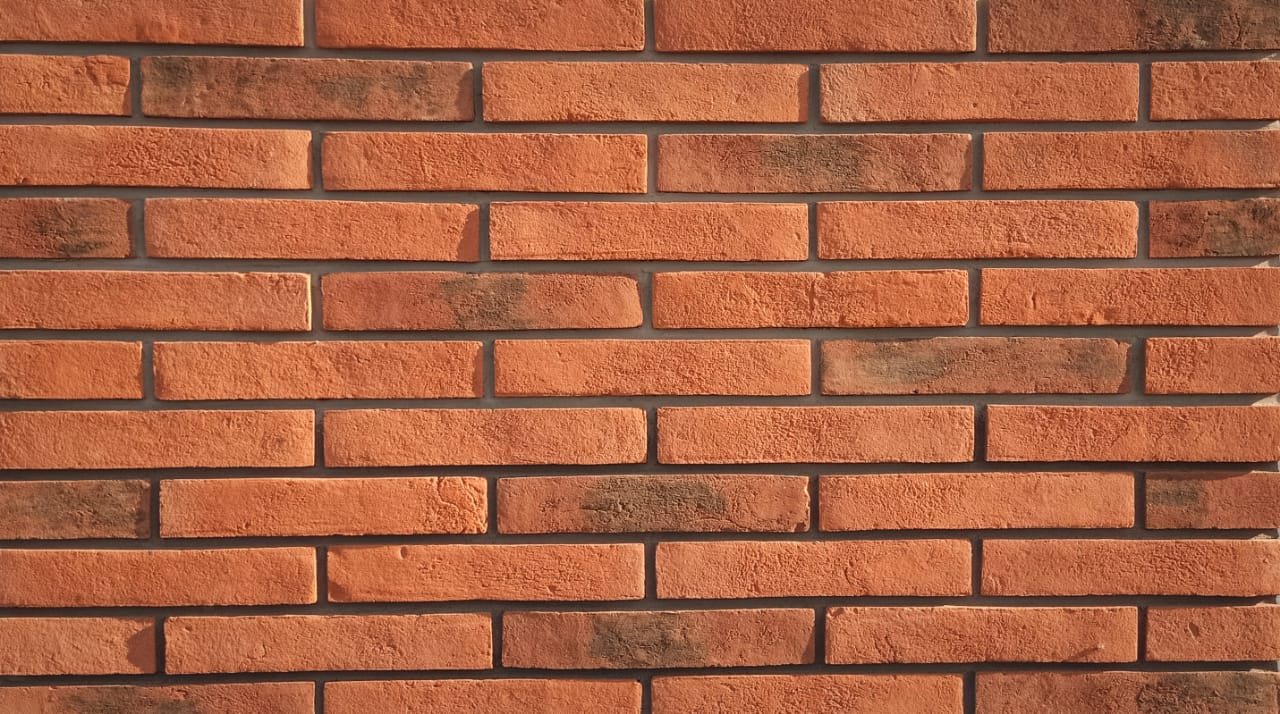 RED ORANGE MULTI BRICK CLADDING - CB07